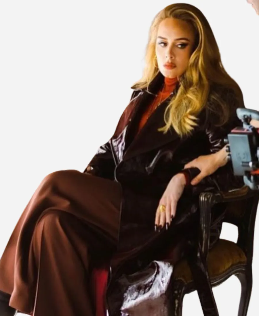 Adele Easy On Me Leather Coat | Women Easy On Me Brown Coat