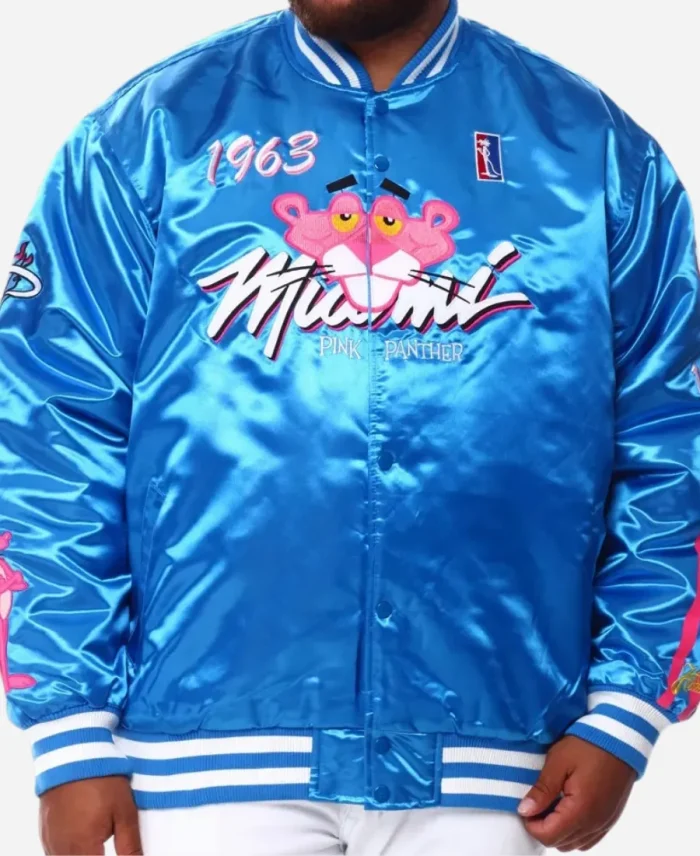 1963 Pink Panther Miami Jacket - Blue And Pink - Jacket Era