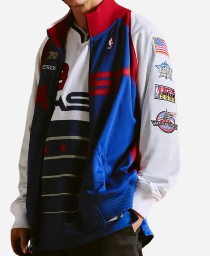 NBA All-Star Game Allen Iverson Full-Zip Jacket - Blue & White