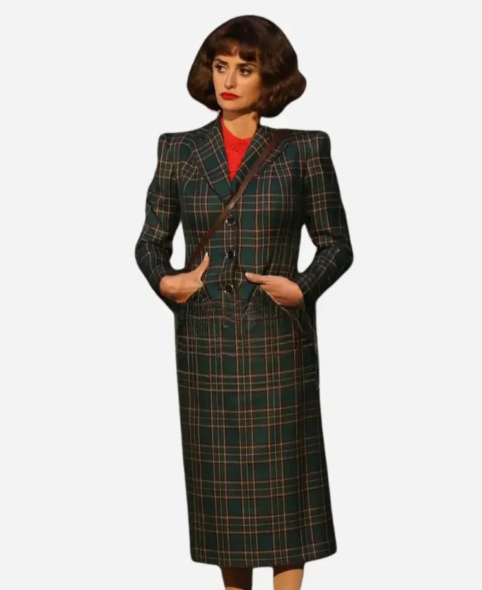 Penelope Cruz The Bride Checkered Blazer - Green