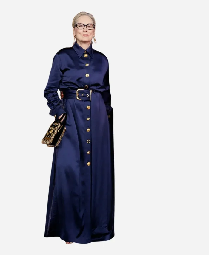 The Devil Wears Prada 2 2026 Meryl Streep Long Coat - Blue